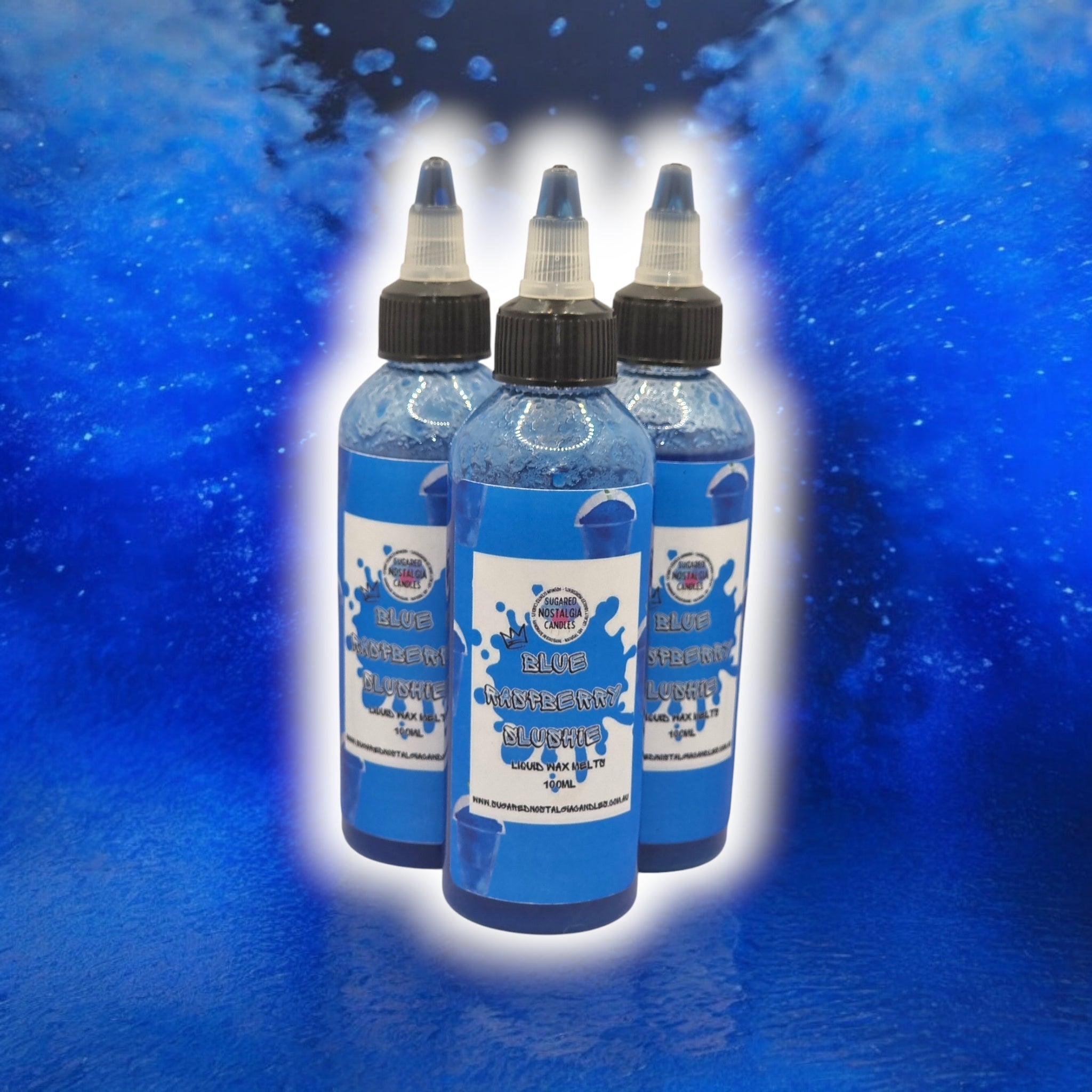 Blue Raspberry Slushie Liquid Wax Melts 100ML | Sugared Nostalgia Candles